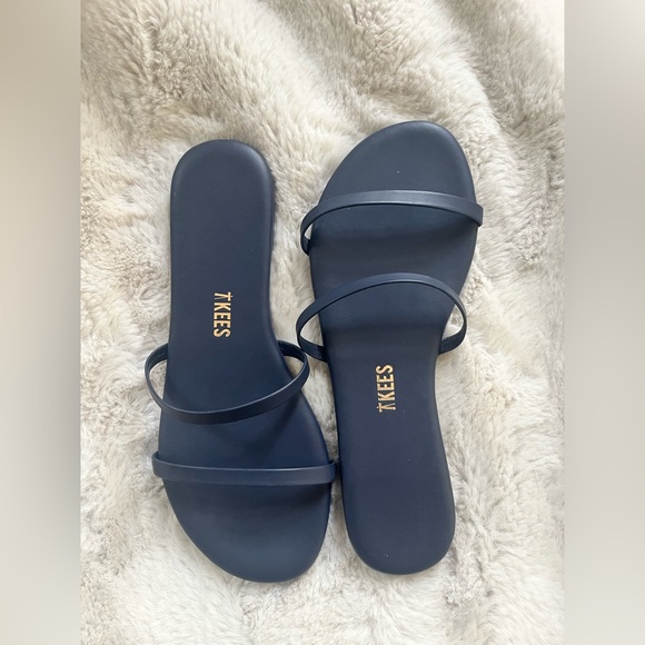 TKEES | Shoes | Navy Blue Gemma Sandal | Poshmark